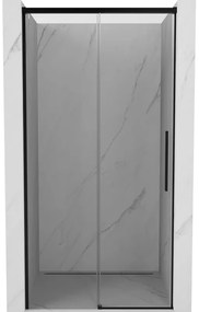 Mexen Rox sprchové dveře posuvné 130 cm, transparentní, černé - 8C2-130-000-70-00
