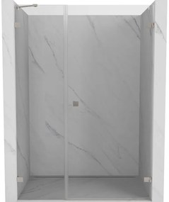 Mexen Lunar-B sprchové dveře otočné pravé 125 cm, transparentní, kartáčovaný nikl - 832S-125-050-97-00-P