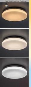 Rabalux Bílé stropní LED svítidlo Lowar hranaté 285x285mm 18W IP44 CCT 77181