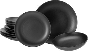 XXXLutz JÍDELNÍ SOUPRAVA Magic Black 12dílné Creatable - Online Only nádobí - 007768052601