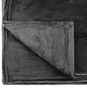 Ruhhy 22649 Fleecová deka s rukávy šedá