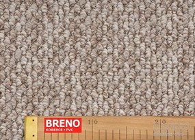Breno Metrážový koberec NEW TOPAZ 68 béžový, šíře 400 cm, Béžová