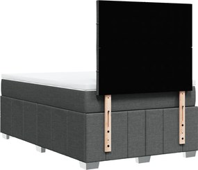 Box spring postel s matrací tmavě šedá 120x190 cm textil 3291608