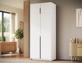 ADRK Furniture Bregma II s nástavcem Skříň s otočnými dveřmi ADRK-W-BREG-100-WB