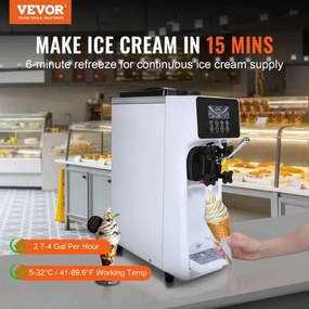 Výrobník zmrzliny s výtěžností 10 l/h s jednou příchutí