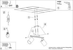 Sollux Lighting Stropní svítidlo LEMMI 2 bílé