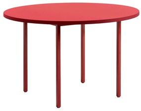 HAY Jídelní stůl Two-Colour Ø120, Red / Red