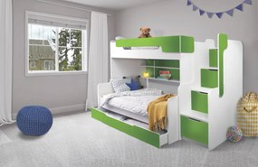 Poschoďová postel Harry - zelená