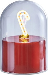 GLOW BALL Neonové světlo cukrová tyčinka 10 cm - červená