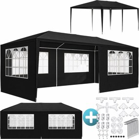 Deuba Party stan Rimini 3x6 m - boční stěny + oblouková okna - antracit
