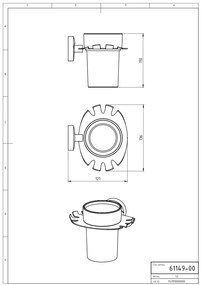Novaservis - Držák zubních kartáčků a sklenice Metalia 11 chrom, 0149,0