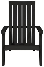 Zahradní židle Adirondack 2 ks černé polypropylen - Default Title