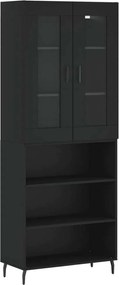 vidaXL Skříň highboard 69,5 x 34 x 180 cm kompozitní dřevo [3198738] Barva: bílá s vysokým leskem