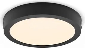 Philips Magneos černé / Přisazené LED svítidlo / kulaté / 21 cm / 12 W