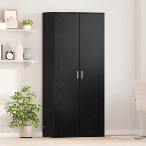 Vysoký bufet 80 x 39 x 178 cm Kompozitní dřevo Černý dub 3365572