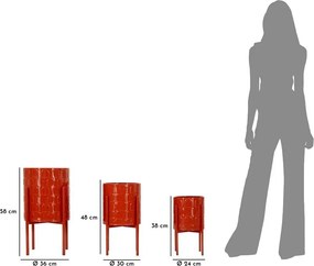 Kovové obaly na květináče v sadě 3 ks ø 36 cm Archy – Mauro Ferretti