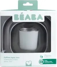 Beaba Jídelní sada nerez 3-dílná Cotton Candy