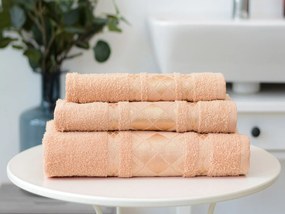 XPOSE® Dárkový set ručníků - lososový 3ks