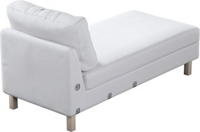 Potah na šezlong IKEA Karlstad samostatný, krátký barva bílá látka pletený vzor