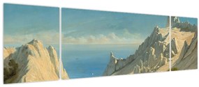 Obraz - Georg Emil Libert, View of Sommerspiret, the Cliffs of Møn, reprodukce (170x50 cm)