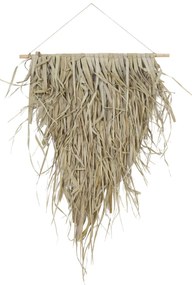 Nástěnná dekorace pletený trojúhelník z palmového listí Katiola - 79*100 cm