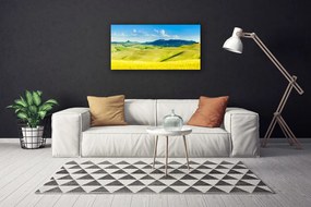 Obraz na plátně Vesnice Hory Krajina 100x50 cm