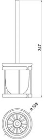 Novaservis Metalia WC štětka, chrom 6033,0