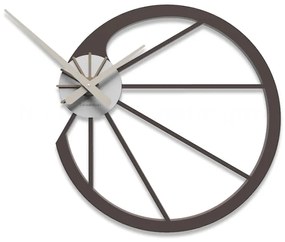 Designové hodiny 10-118 CalleaDesign Snail 45cm (více barevných variant) Barva stříbrná-2 - RAL9006