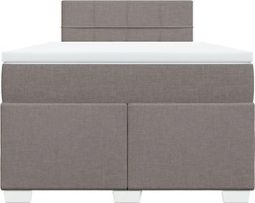 Box spring postel s matrací taupe 120x200 cm textil 3285859