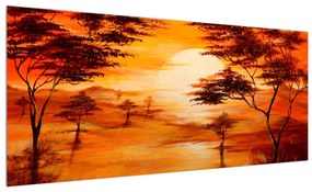 Obraz africké savany (100x40 cm)