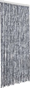 Závěs proti hmyzu stříbrný 90 x 220 cm Chenille 284286