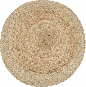 Ručně vyrobený sedací puf 45 x 30 cm juta 248071
