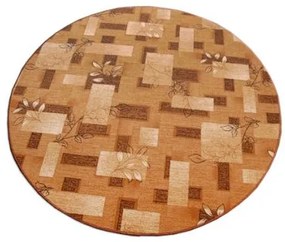 Kulatý koberec AMALIA hnědý Rozměr: průměr 100 cm