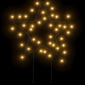 Vánoční světelné dekorace s hroty 3 ks Hvězda 50 LED diod 29 cm - Default Title