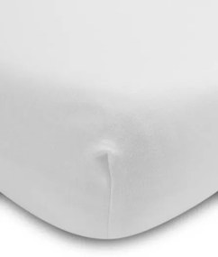 Sensillo Nepromokavé prostěradlo do postýlky Jersey Jednobarevná Barva: Bílá, Velikost: 140 x 70 cm