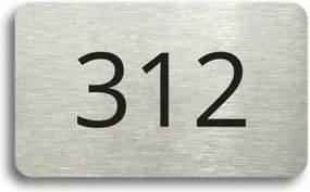 ACCEPT Číslo na dveře - typ 10 (50x30mm) - bílá tabulka - barevný tisk