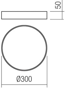 Redo 05-928 - LED Stropní svítidlo KNOB LED/24W/230V 3000K-6500K 30 cm bílá