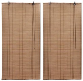 Zatemňovací rolety z bambusu 2 ks 80 x 160 cm hnědé 3057518