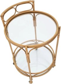 Designový servírovací vozík Gennipha 51 cm hnědý