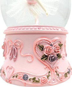 Madrid Magnificence Hudební skříňka Tančící baletka ve skleněné kouli 15 cm – MG-963