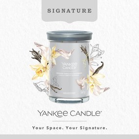 Yankee Candle vonná svíčka Signature Tumbler ve skle velká Smoked Vanilla & Cashmere 567g