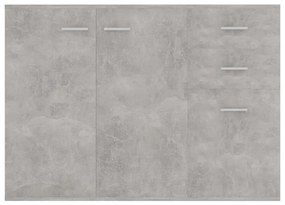 vidaXL Příborník betonově šedý 105 x 30 x 75 cm dřevotříska