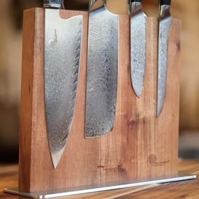 DELLINGER magnetický stojan - blok na nože z akátového dřeva