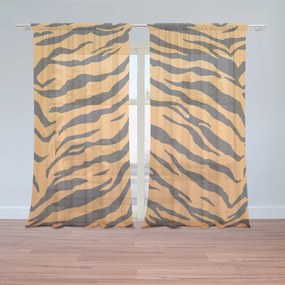 Sablio Záclony Tygří vzor: 2ks 150x250cm