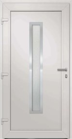vidaXL Vchodové dveře bílé 98 x 208 cm [279238] Barva: antracitová zvenku / bílá uvnitř