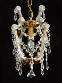 Small  Maria Theresa chandelier with one candle bulb