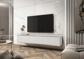 PSK Televizní stolek ORION, Bílá 175 cm
