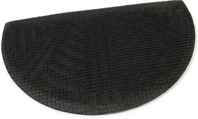 Kokosová čistící venkovní vstupní půlkruhová rohož Stripes - Lines, FLOMAT - délka 45 cm, šířka 75 cm a výška 2,2 cm