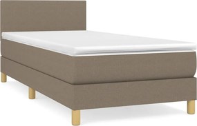 Box spring postel s matrací taupe 90x200 cm textil 3140429
