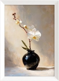 Tištěný obraz s rámem 56x75 cm White Orchid – Styler